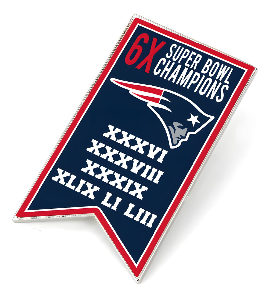 Pin Champ Banner NFL New England Patriots | NERIAS DEPORTES