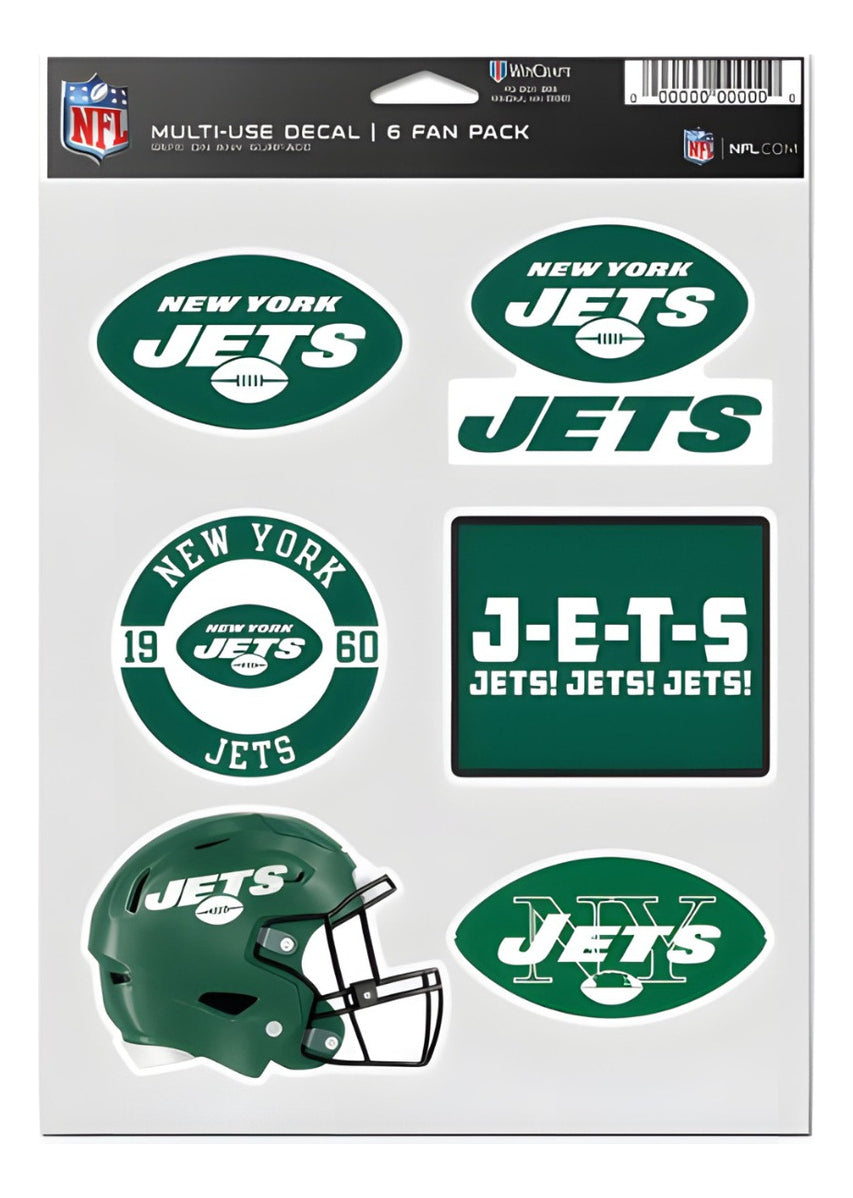 Calcomanía Set Multiuso 6pk Jets Wc | NERIAS DEPORTES