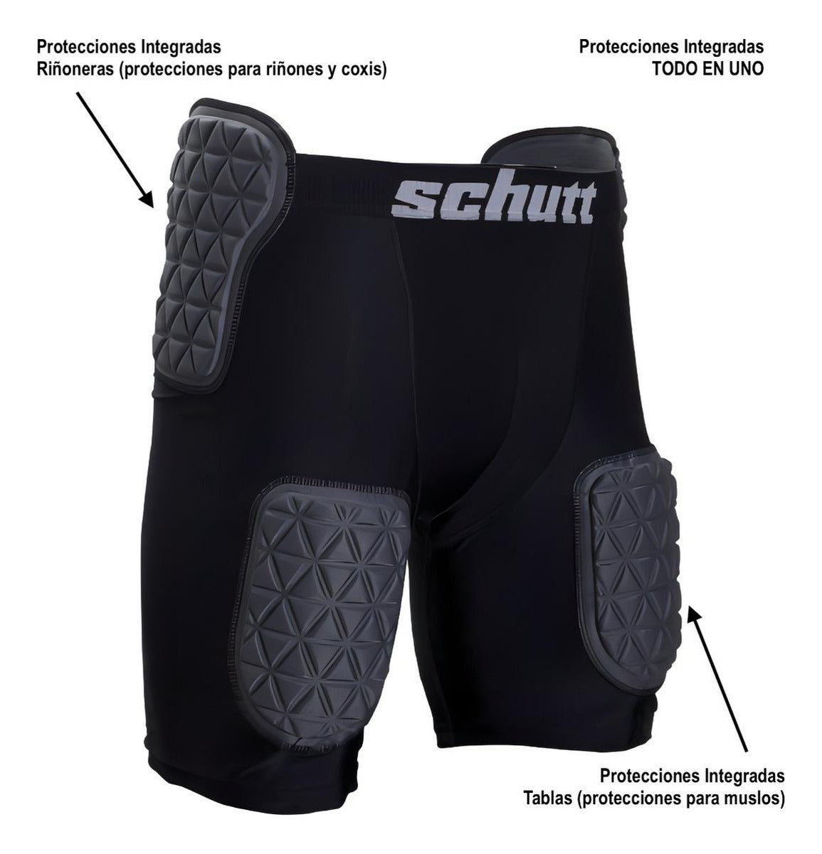 Calzonera Lycra Schutt con Protección Protech Tri Negro Youth | NERIAS ...