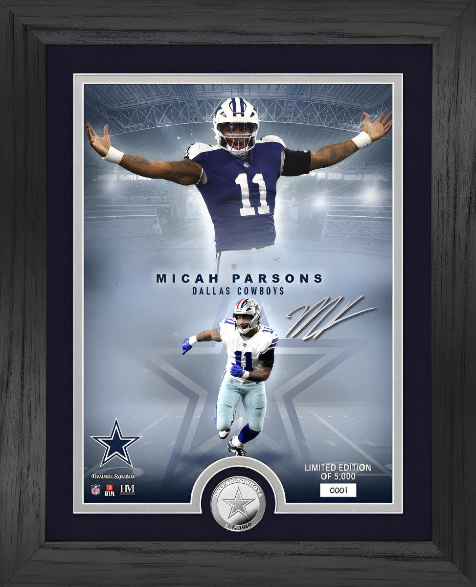 Cuadro Legends Silver NFL Cowboys Micah Parson | NERIAS DEPORTES