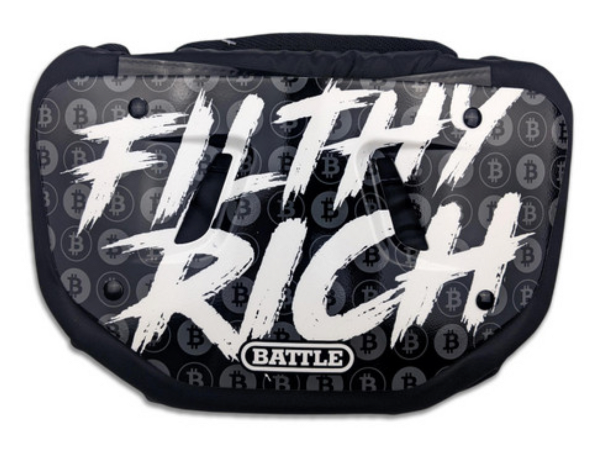 Back Plate Battle Filthy Rich Adulto | NERIAS DEPORTES