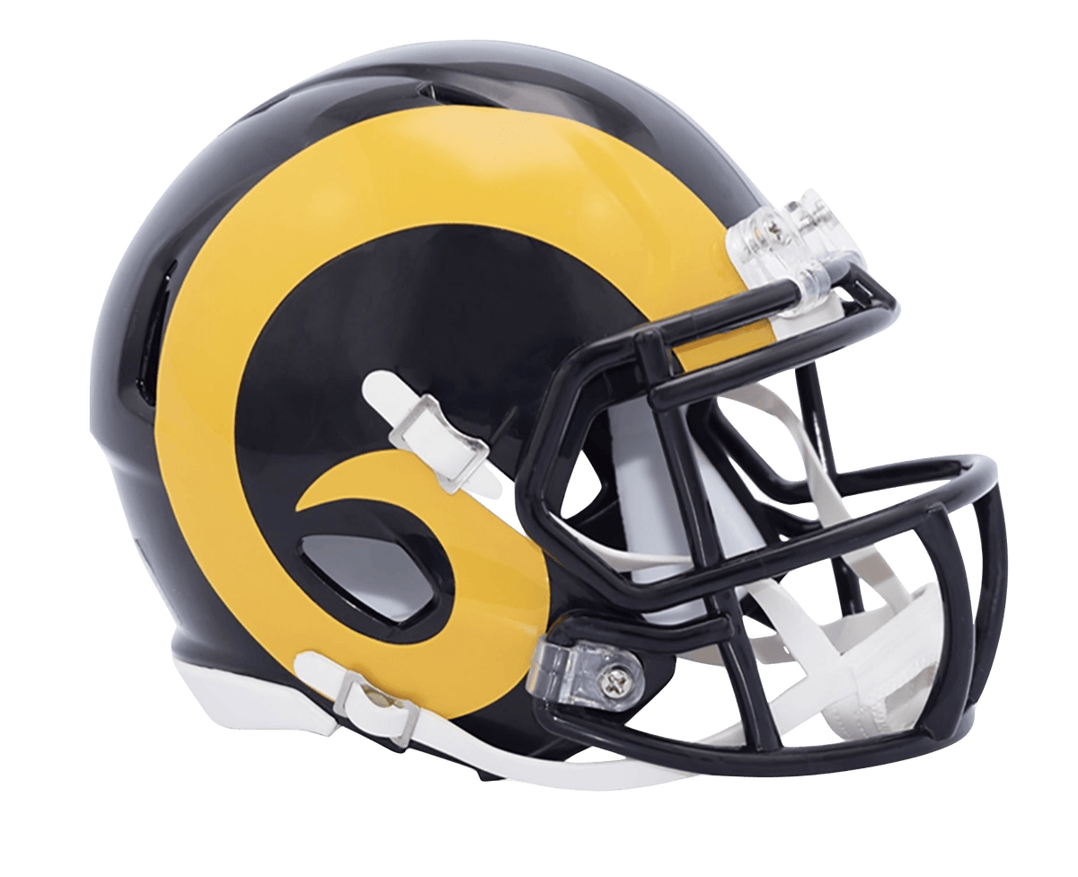 Casco Riddell Mini Speed Throw Back Rams 81-99 | NERIAS DEPORTES